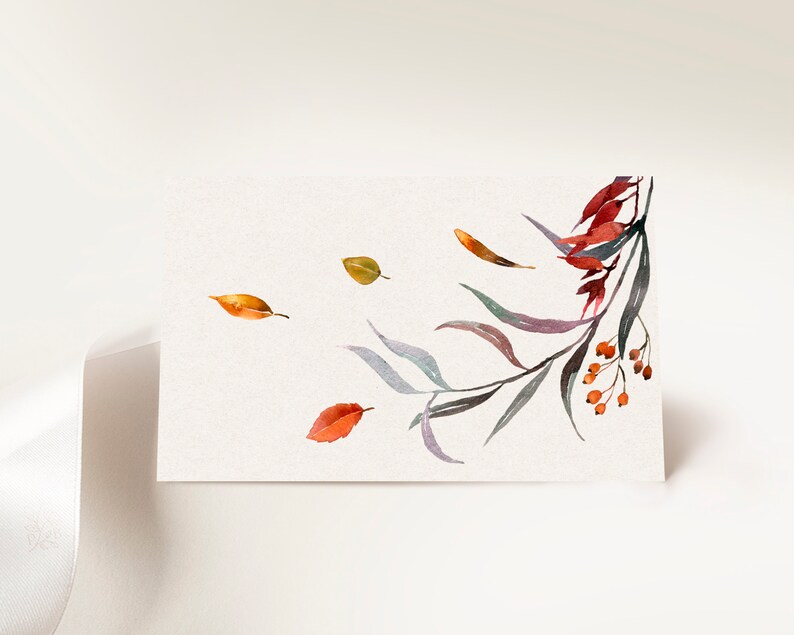 SIENNA Rustic Table Names Name Sign Name Cards Fall | Etsy