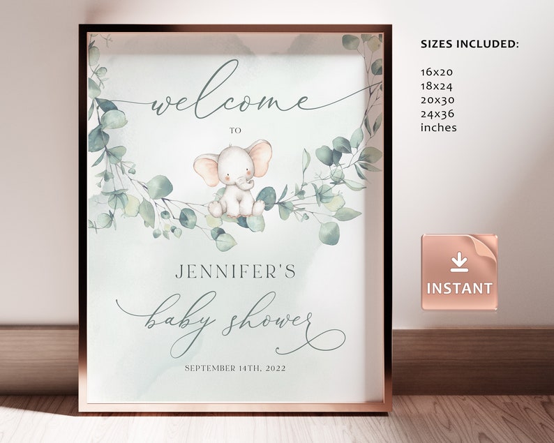 JOY Baby Shower Welcome Sign Custom Baby Shower Sign - Etsy
