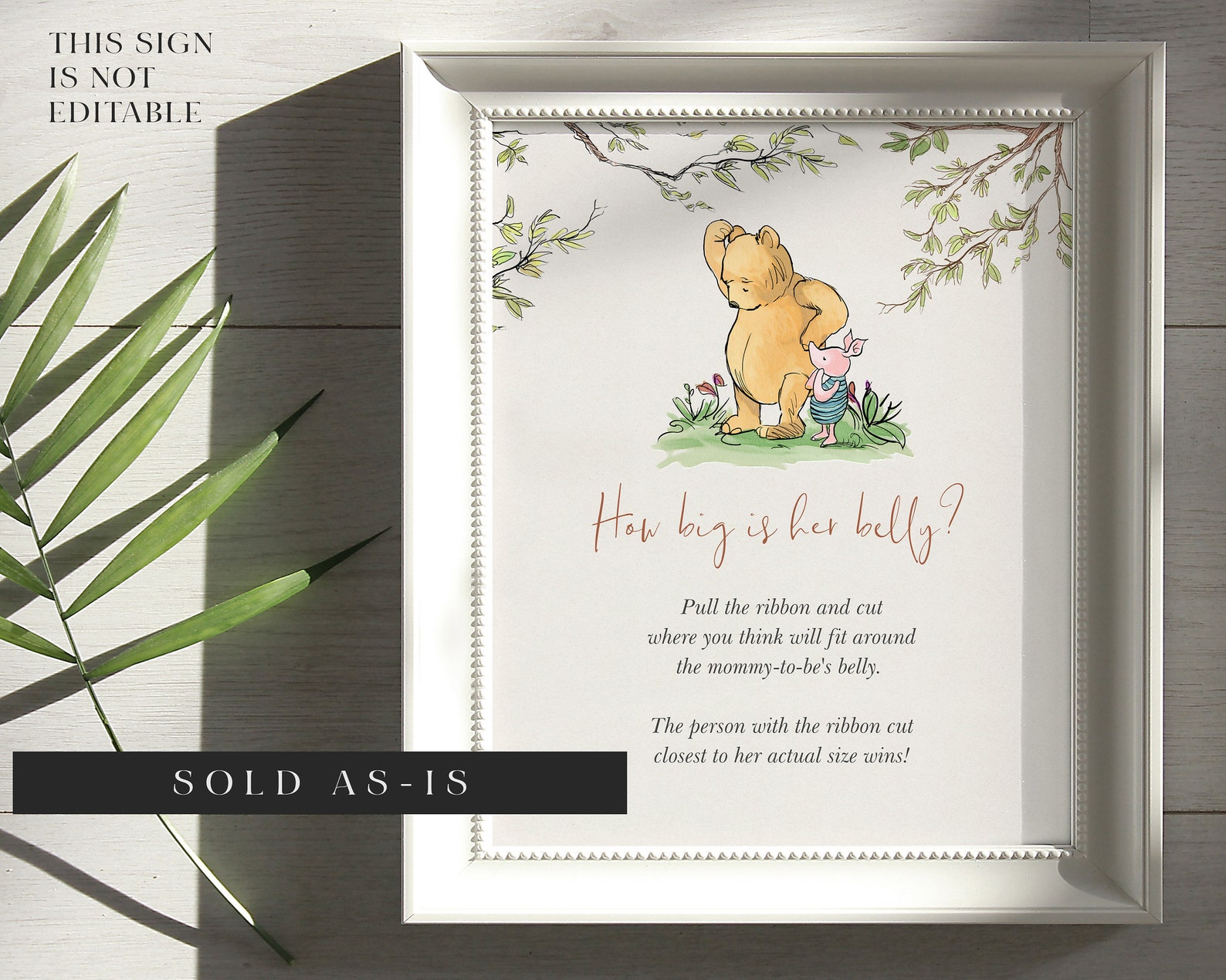 How Big is Her Belly Sign Ticket Couple Baby Shower Sprinkle - Etsy