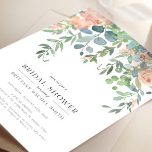 TIFF - Bridal Shower Invitation, Bridal Shower Invitation Template ...