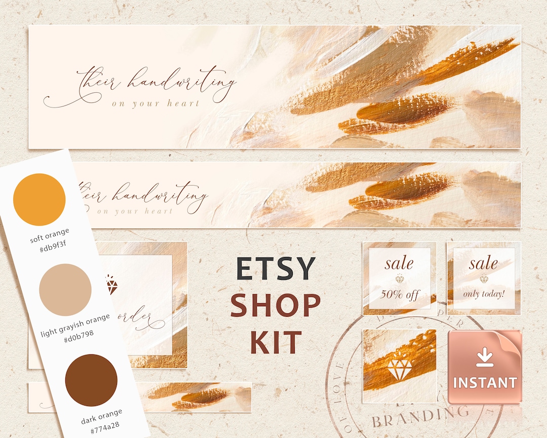 Etsy Shop Branding, Custom Etsy Shop Banners, Etsy Cover Image, Cedar ...