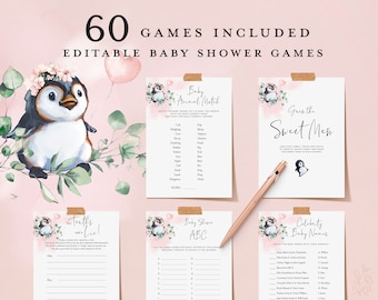 Penguin Baby Shower | Etsy