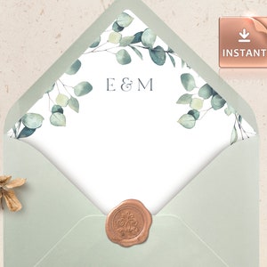 LAILA - Printable Envelope Liner, A6 and A7 Euro Flap & Square Flap ...