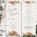 CLEO Trifold Wedding Programs Template, Bohemian Greenery DIY Instant ...