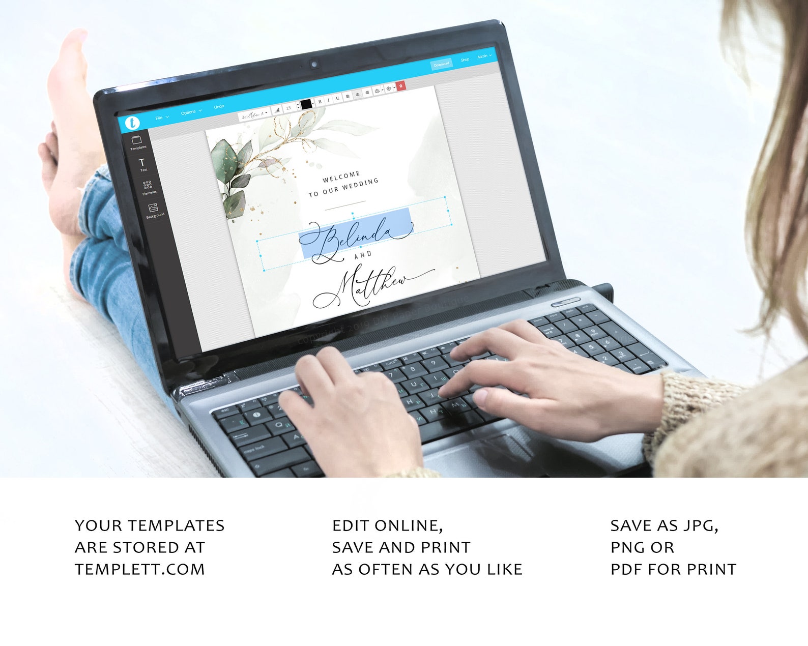 CLEO Welcome to Our Wedding Poster, Boho Wedding Welcome Sign, Custom ...