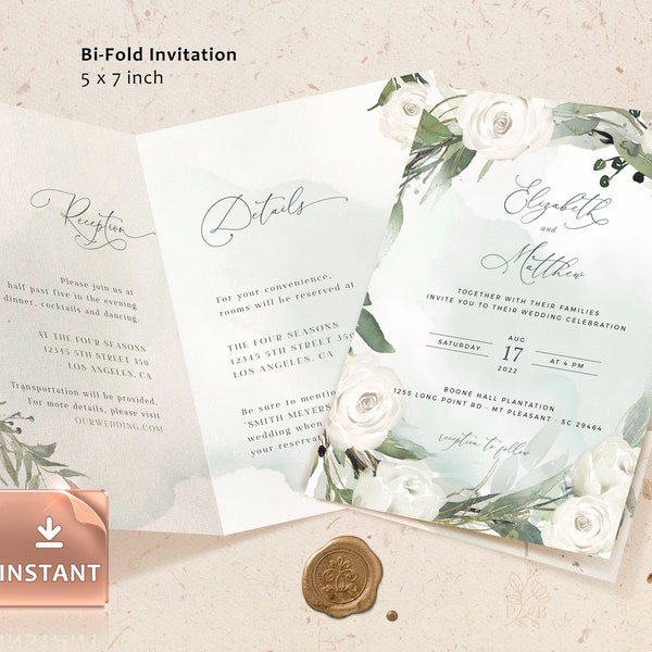 Bi Fold Invitation - Etsy