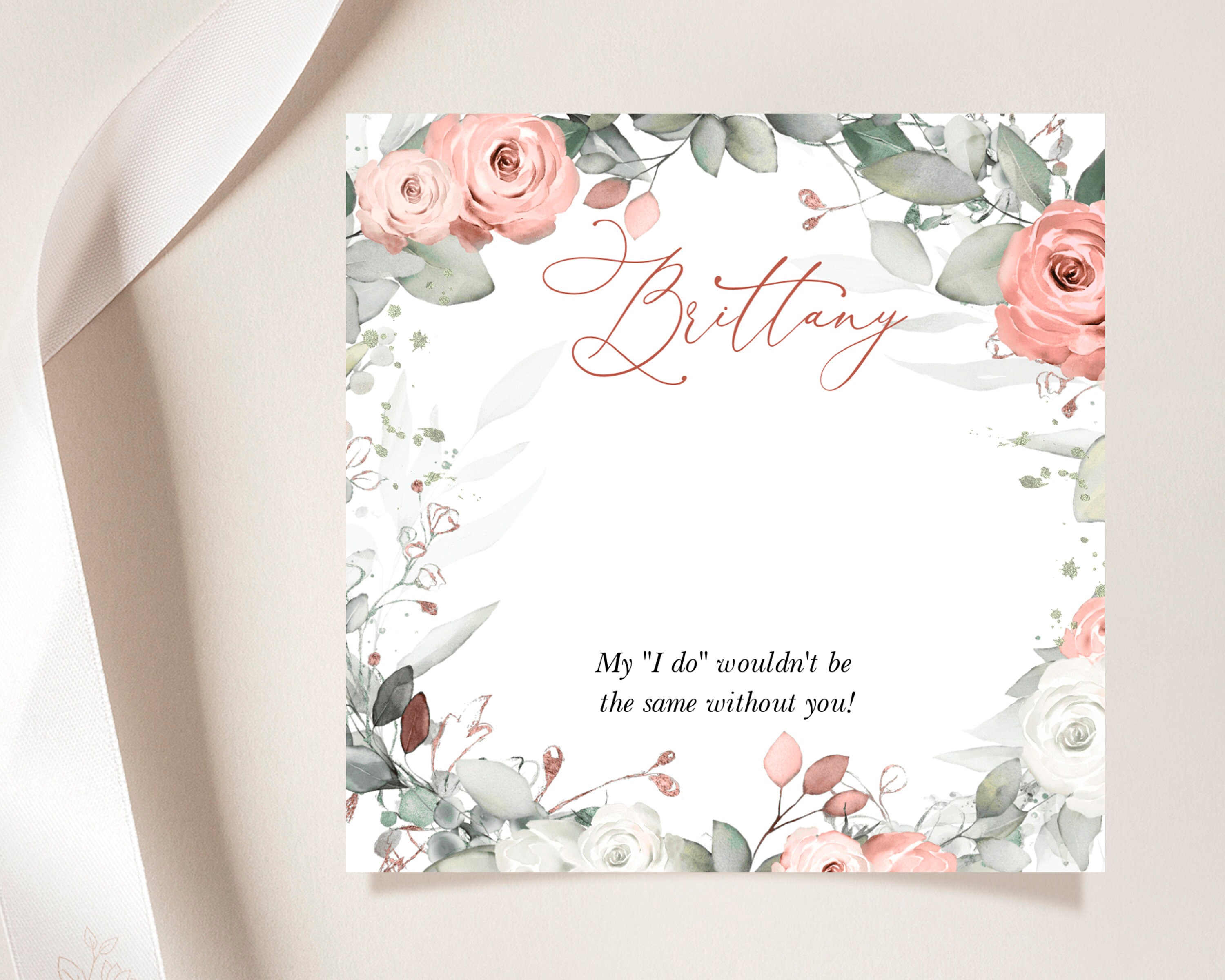 SIRI Editable Custom Bracelet Display Card Printable | Etsy