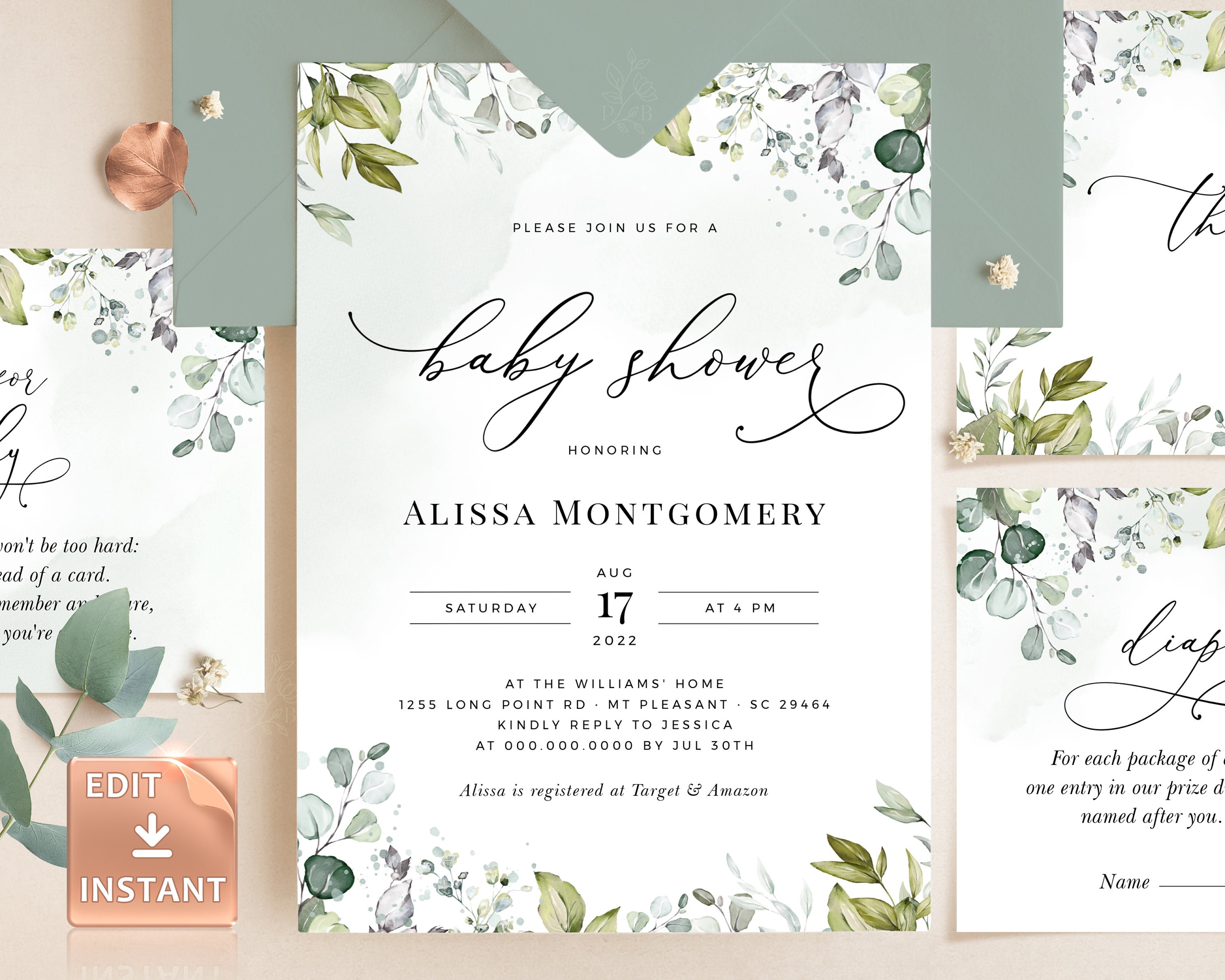 Neutral Baby Shower Invitations Printable