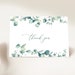 LAILA Printable Thank You Card Eucalyptus Watercolor - Etsy