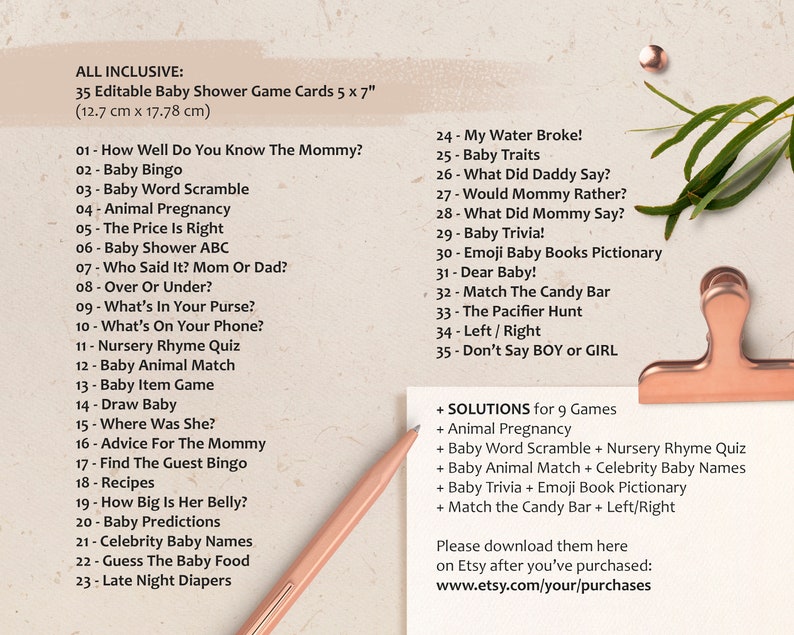 FUZZY Blue Bear Baby Shower Games 35 Editable Baby Shower - Etsy