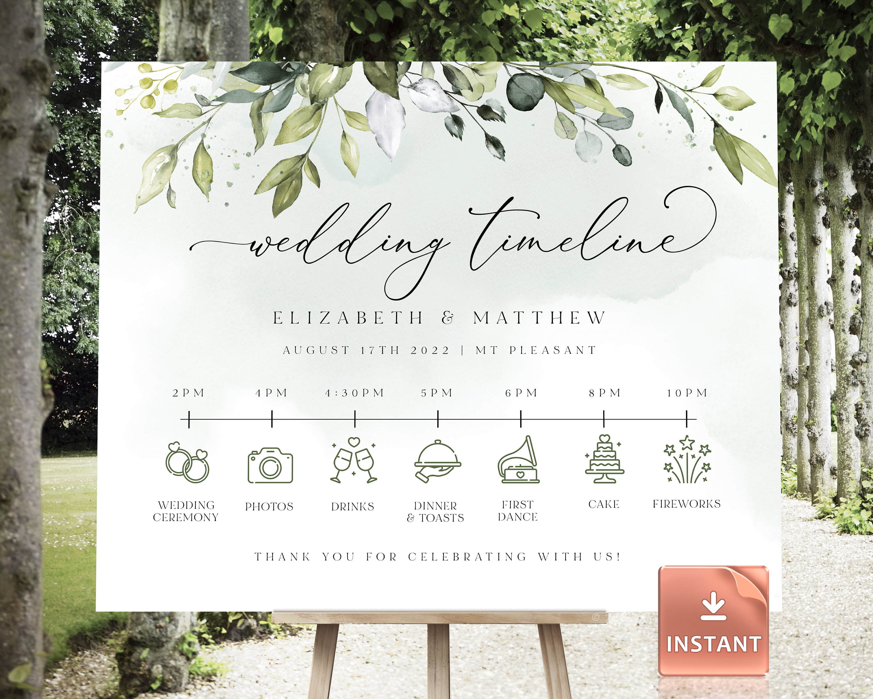 Timeline Poster Template