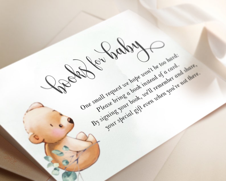 Booboo Books for Baby Cards Baby Shower Template | Etsy