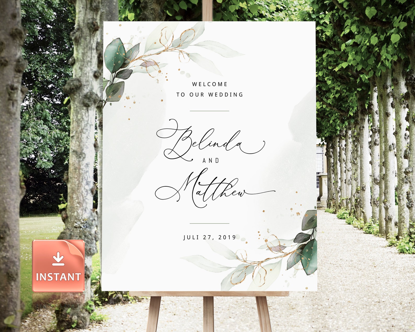 CLEO Welcome to Our Wedding Poster, Boho Wedding Welcome Sign, Custom ...