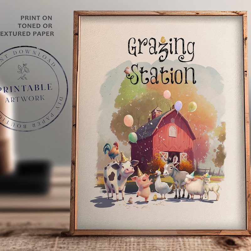 Grazing Station Sign - Etsy