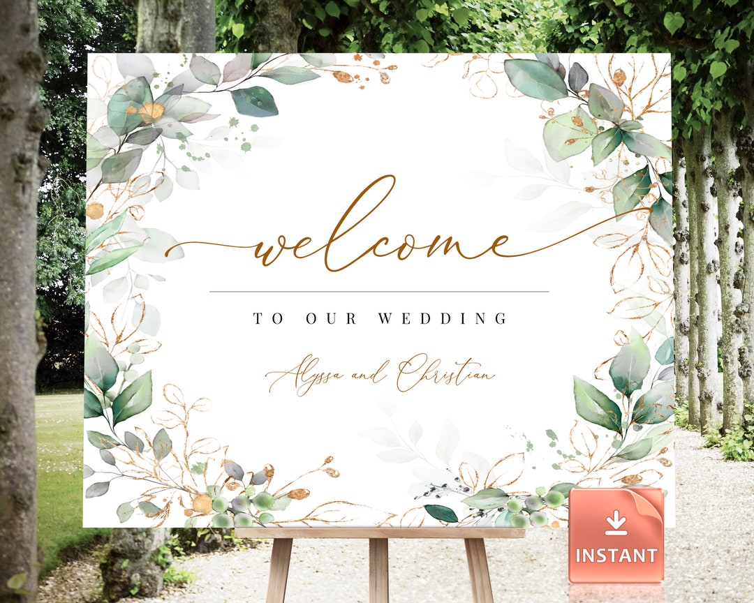 CLEO - Boho Wedding Welcome Sign, Custom Wedding Sign, Porch Welcome ...