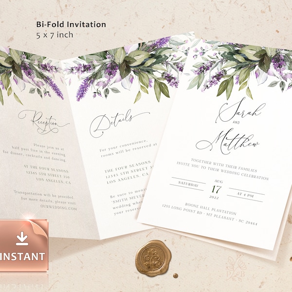 Foldable Invitation - Etsy