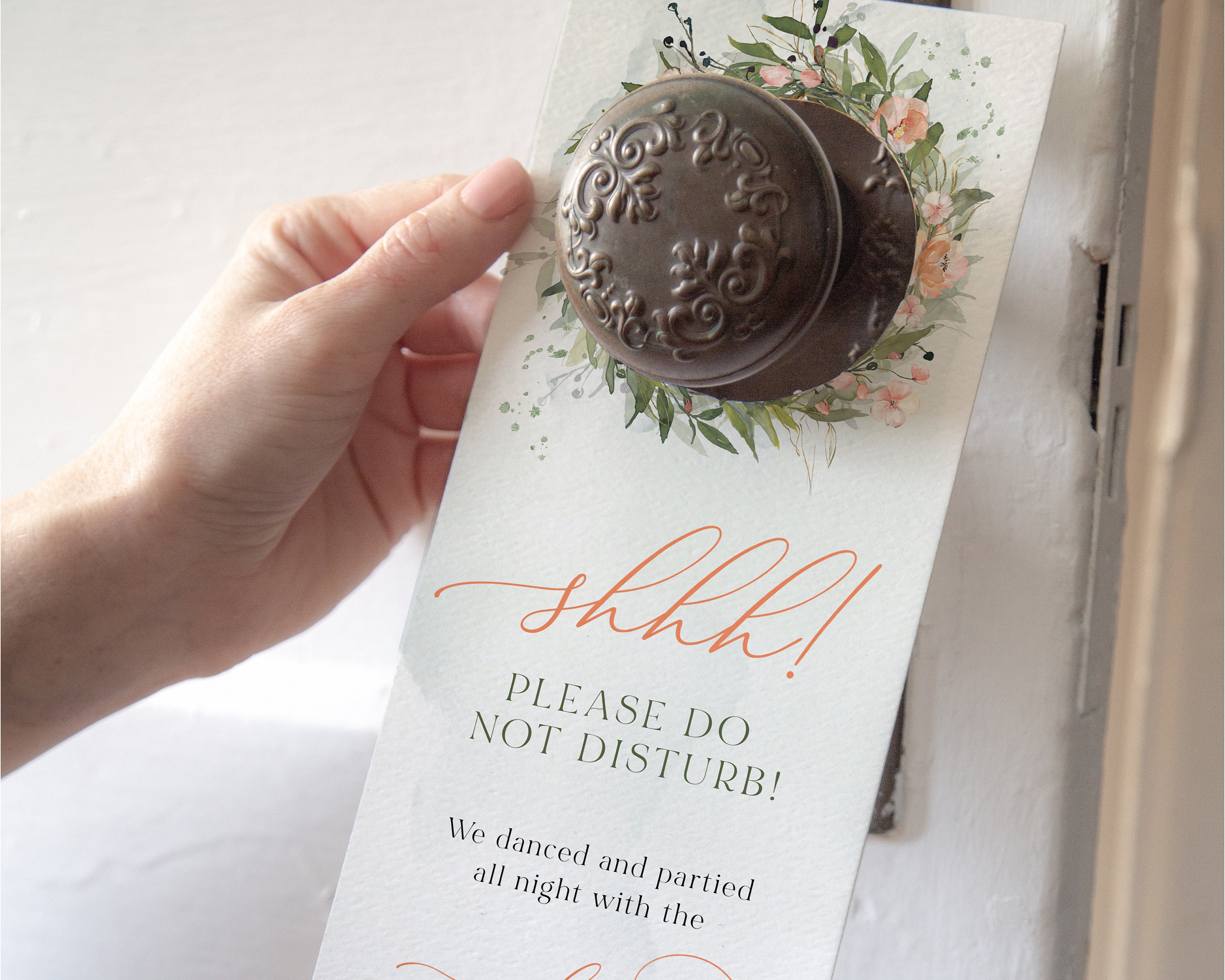 VENA Printable Door Hangers Printable Wedding Guest Sign | Etsy