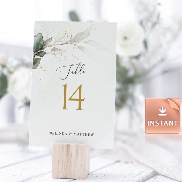 5x7 Table Numbers - Etsy
