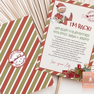 Printable Christmas Elf Letter to Kids From Elf Personalized Elf Letter ...