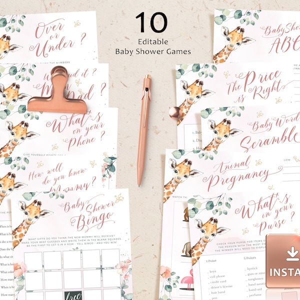 Giraffe Baby Shower - Etsy