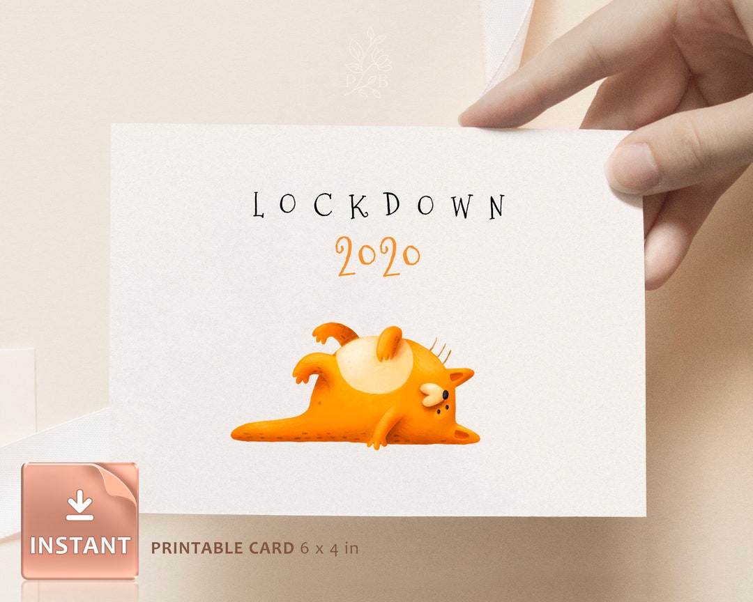 Funny Quarantine Cards, Printable Lockdown Cards, Quarantine Cards ...