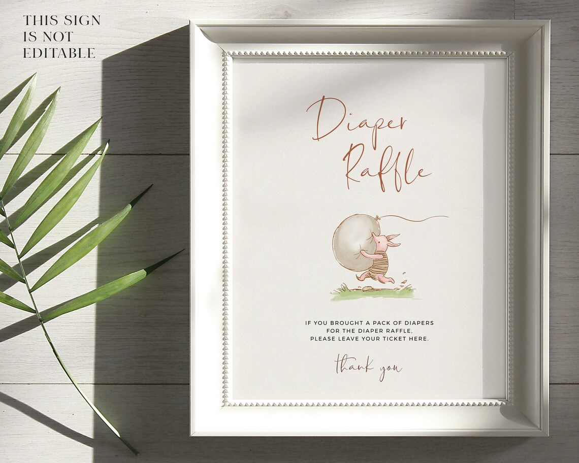 Diaper Raffle Game Sign and Tickets Couple Baby Shower - Etsy