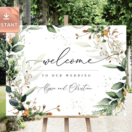 CLEO Boho Wedding Welcome Sign Custom Wedding Sign Porch - Etsy