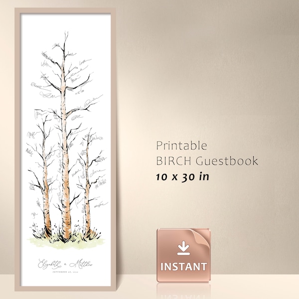 Thumbprint Tree Guest Book - Etsy