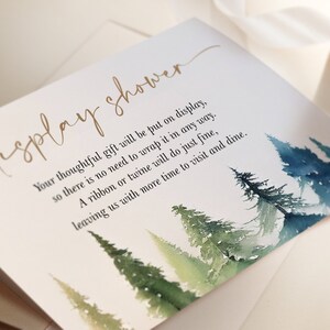 Display Shower Insert, Printable Winter Display Shower Card, Display ...