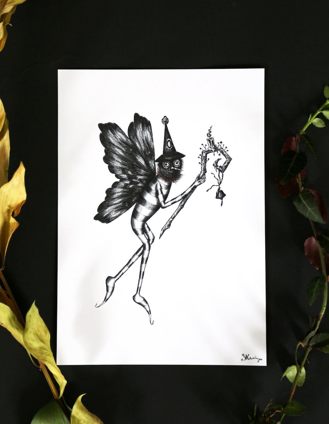 Night Guardian Print, Cryptid Art, Cryptid Poster, Weird Art, Surreal ...