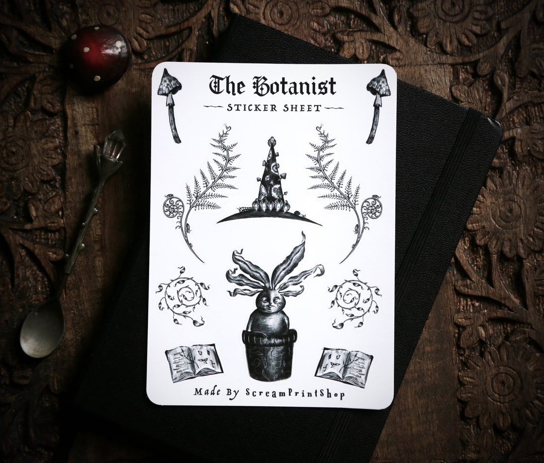 The Botanist Sticker Sheet | Stationary | Plants Mandrake | Botanical ...
