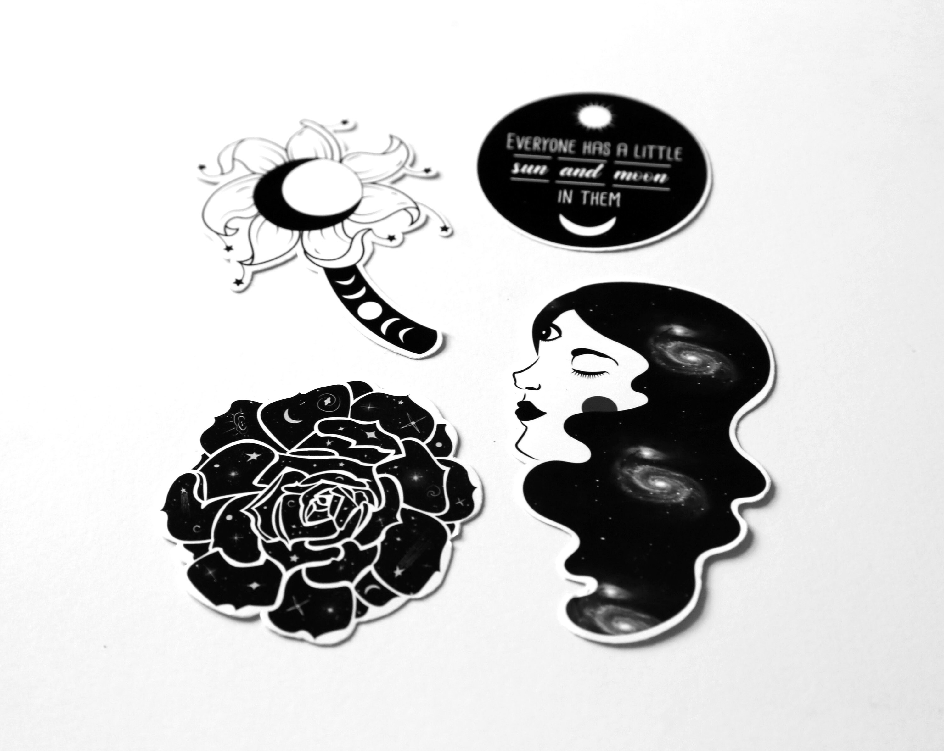 Cosmic Sticker Pack Moon and Stars Stickers Astrology - Etsy