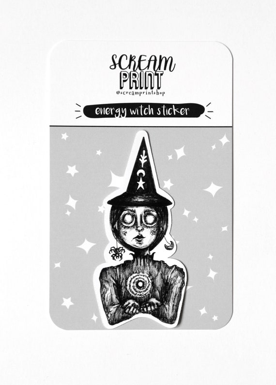 Embellishments Gothic Sticker Energy Witch Sticker Witch Witchy Sticker ...
