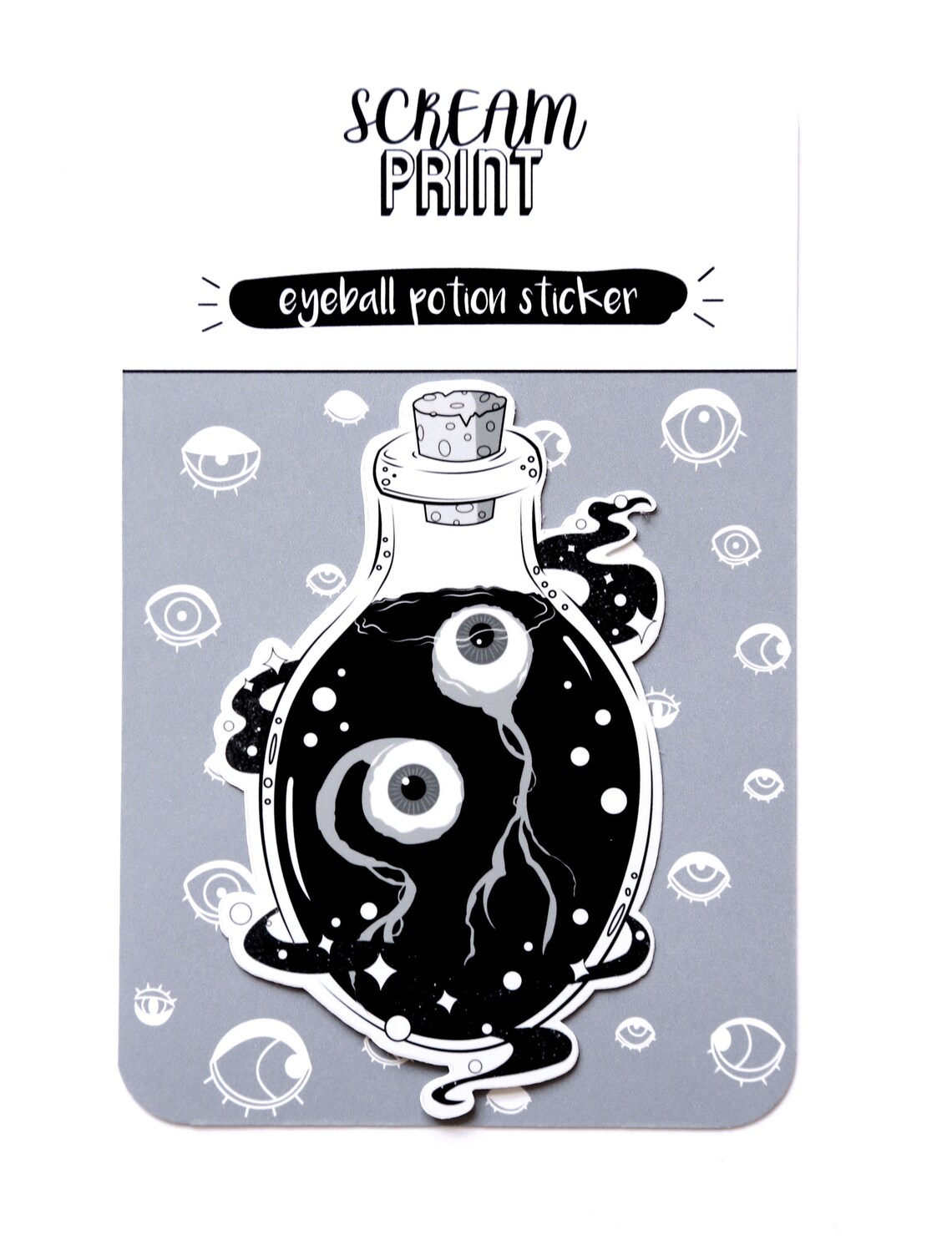 Eyeball Potion Sticker - Witchy Sticker - Magic Laptop Sticker - Spooky ...