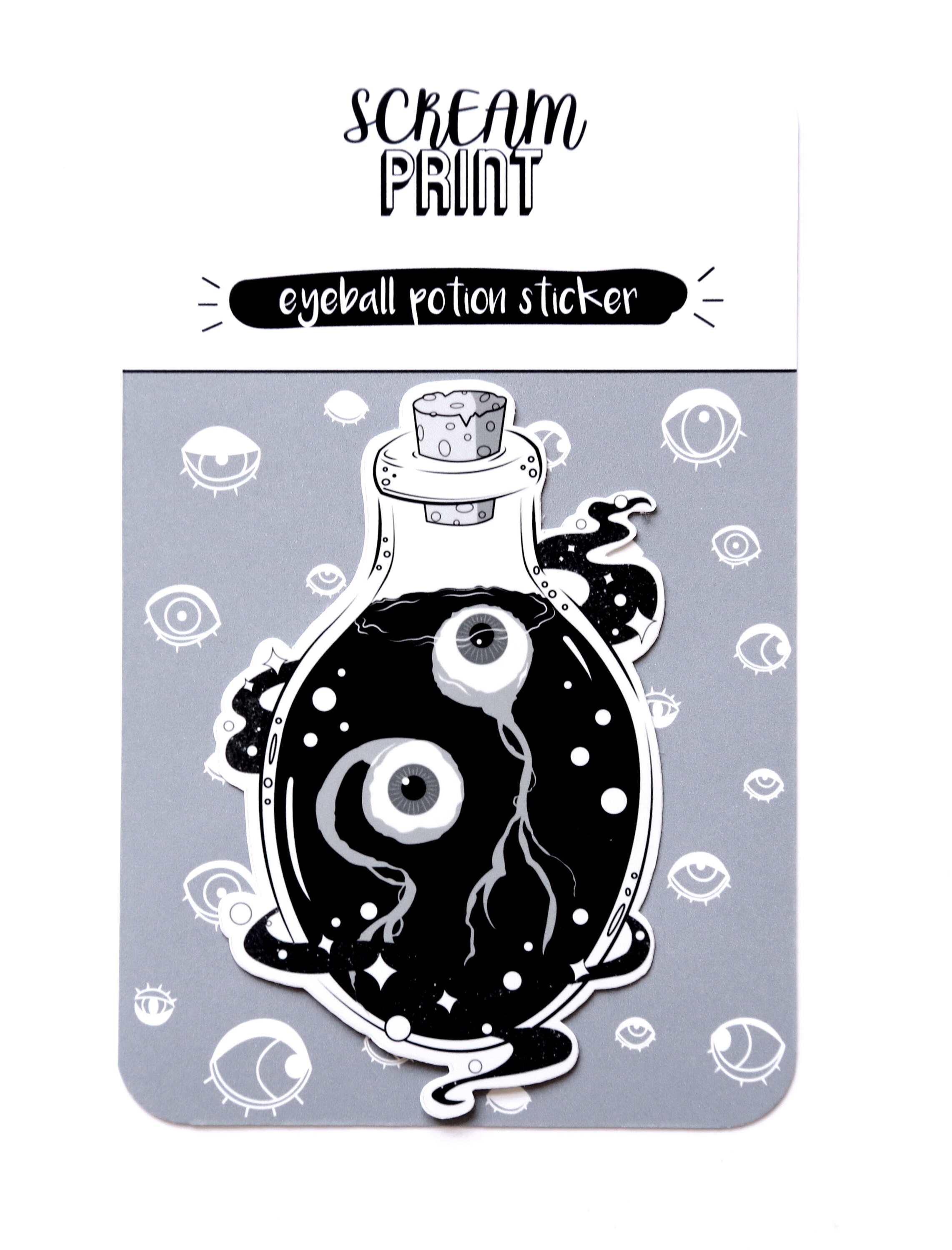 Eyeball Potion Sticker - Witchy Sticker - Magic Laptop Sticker - Spooky ...