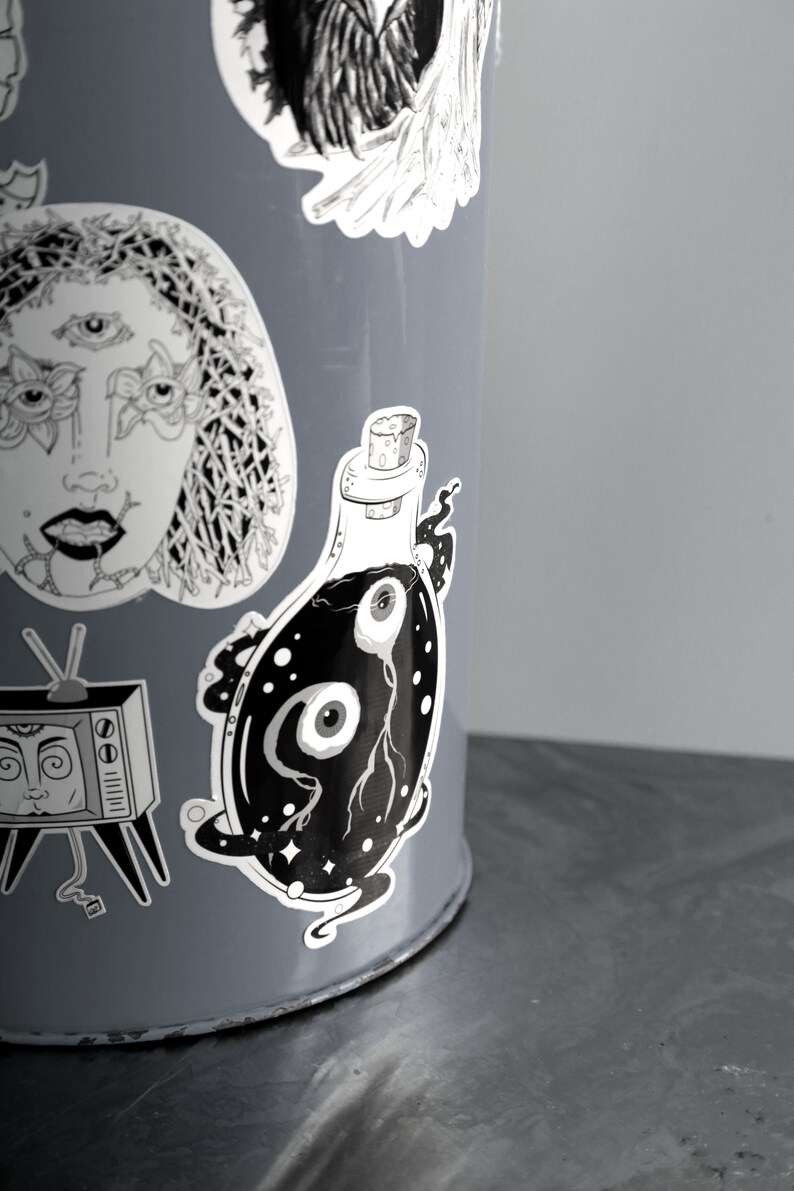Eyeball Potion Sticker - Witchy Sticker - Magic Laptop Sticker - Spooky ...