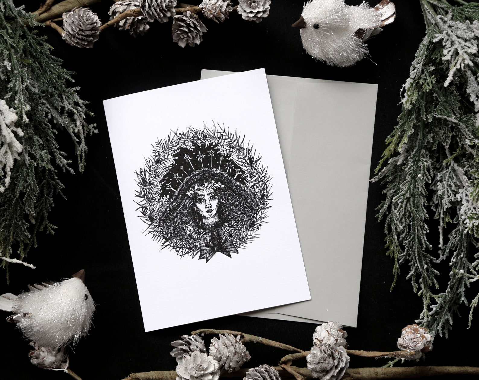 Christmas Spirit Card Ghost of Christmas Present Christmas - Etsy