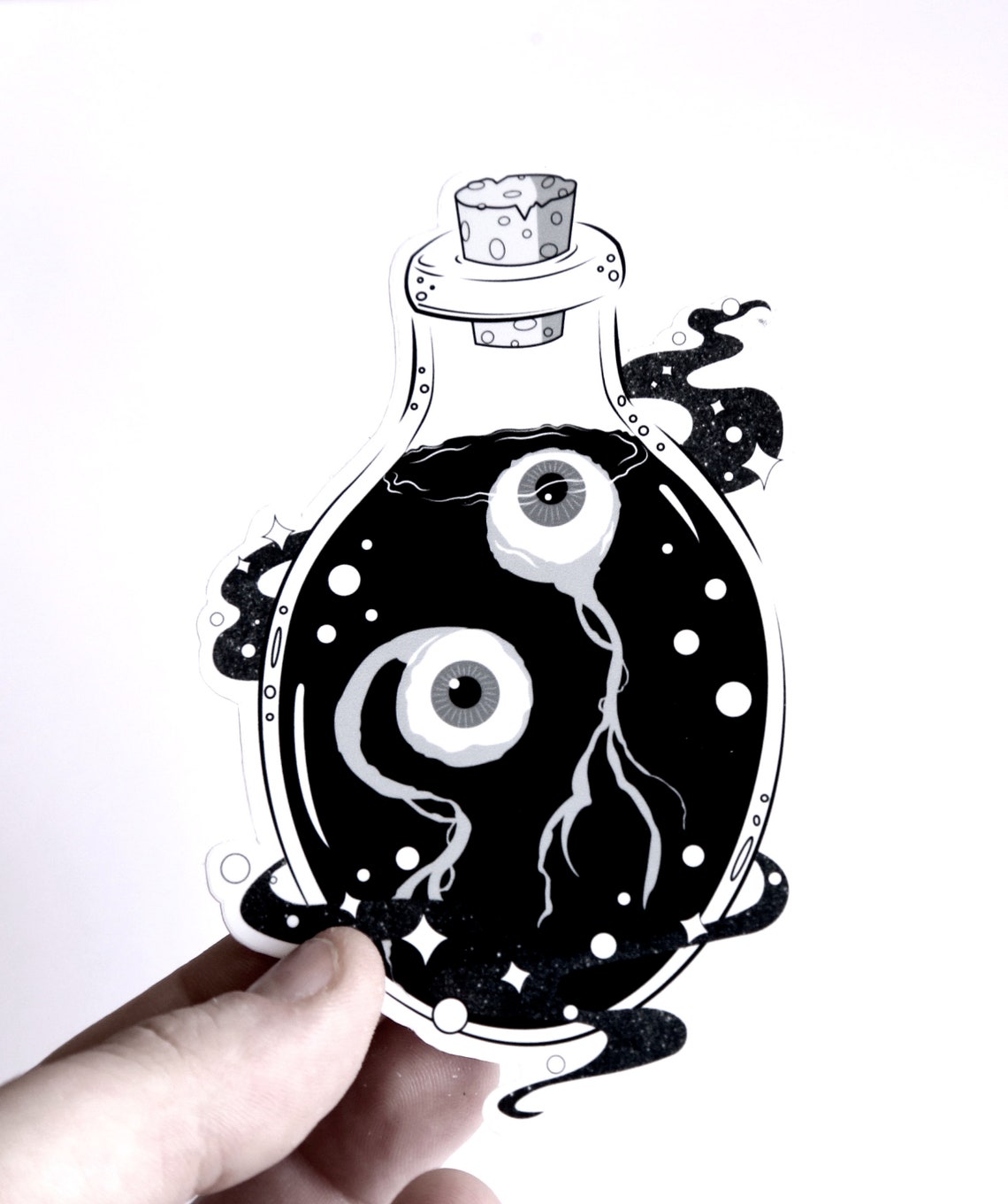 Eyeball Potion Sticker - Witchy Sticker - Magic Laptop Sticker - Spooky ...