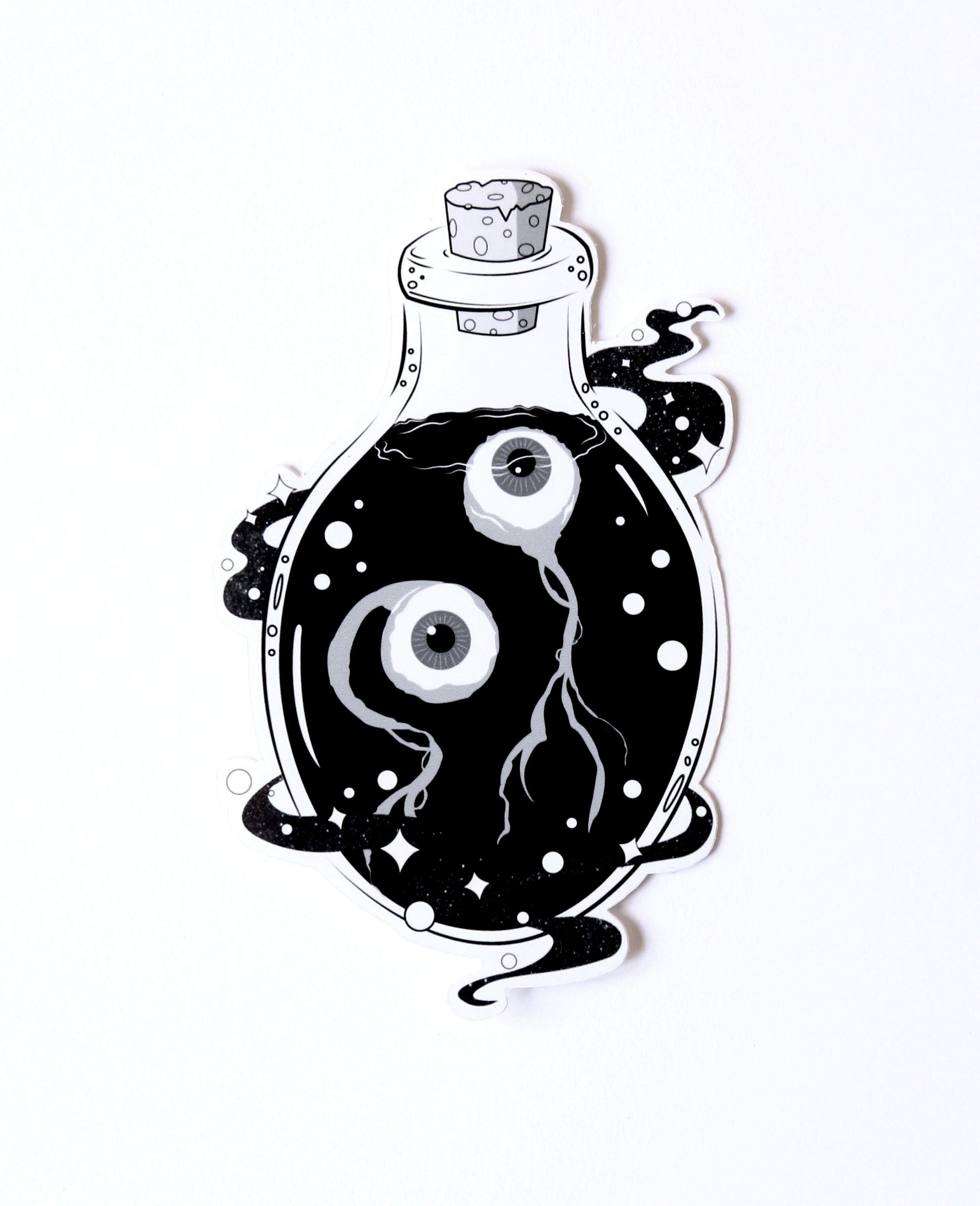 Eyeball Potion Sticker - Witchy Sticker - Magic Laptop Sticker - Spooky ...