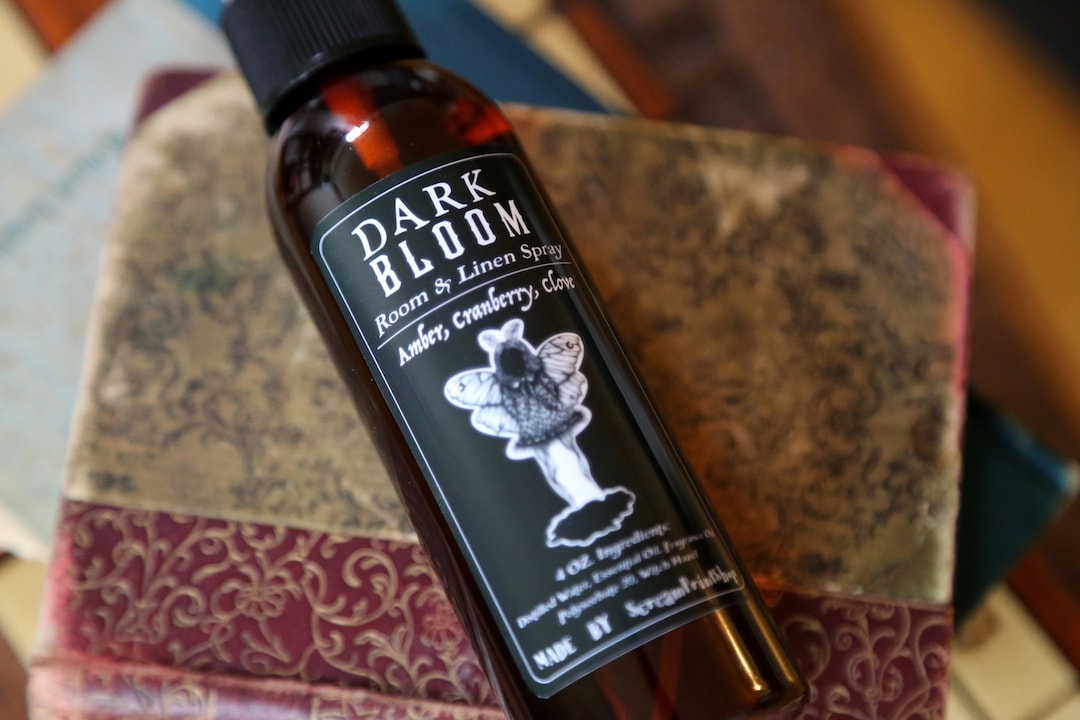Dark Bloom Room Spray, Room and Linen, Amber Cranberry Clove, Natural ...