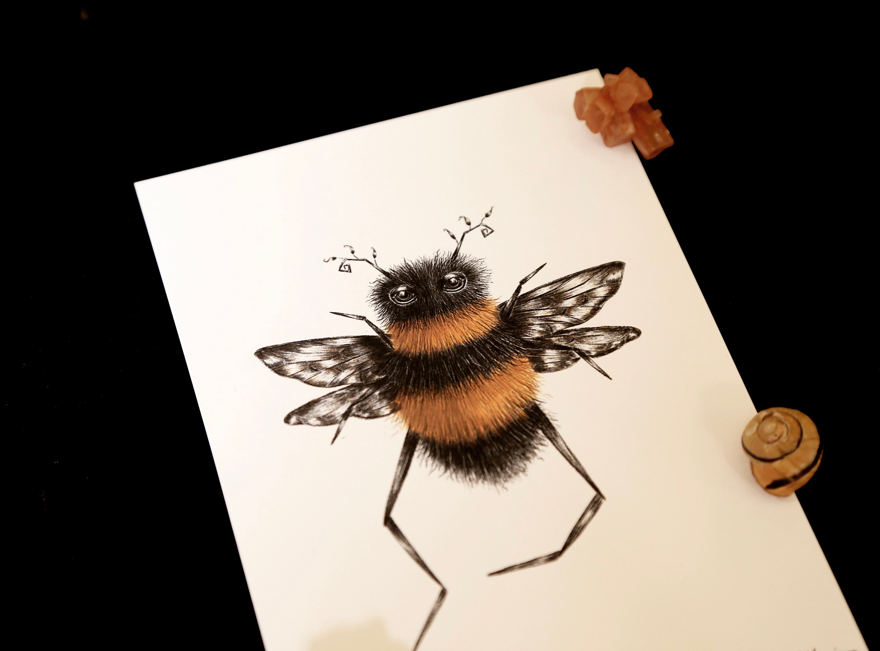 Bumble Bee Print, Insect Decor, Bee Art, Surreal Art, Nature Art ...