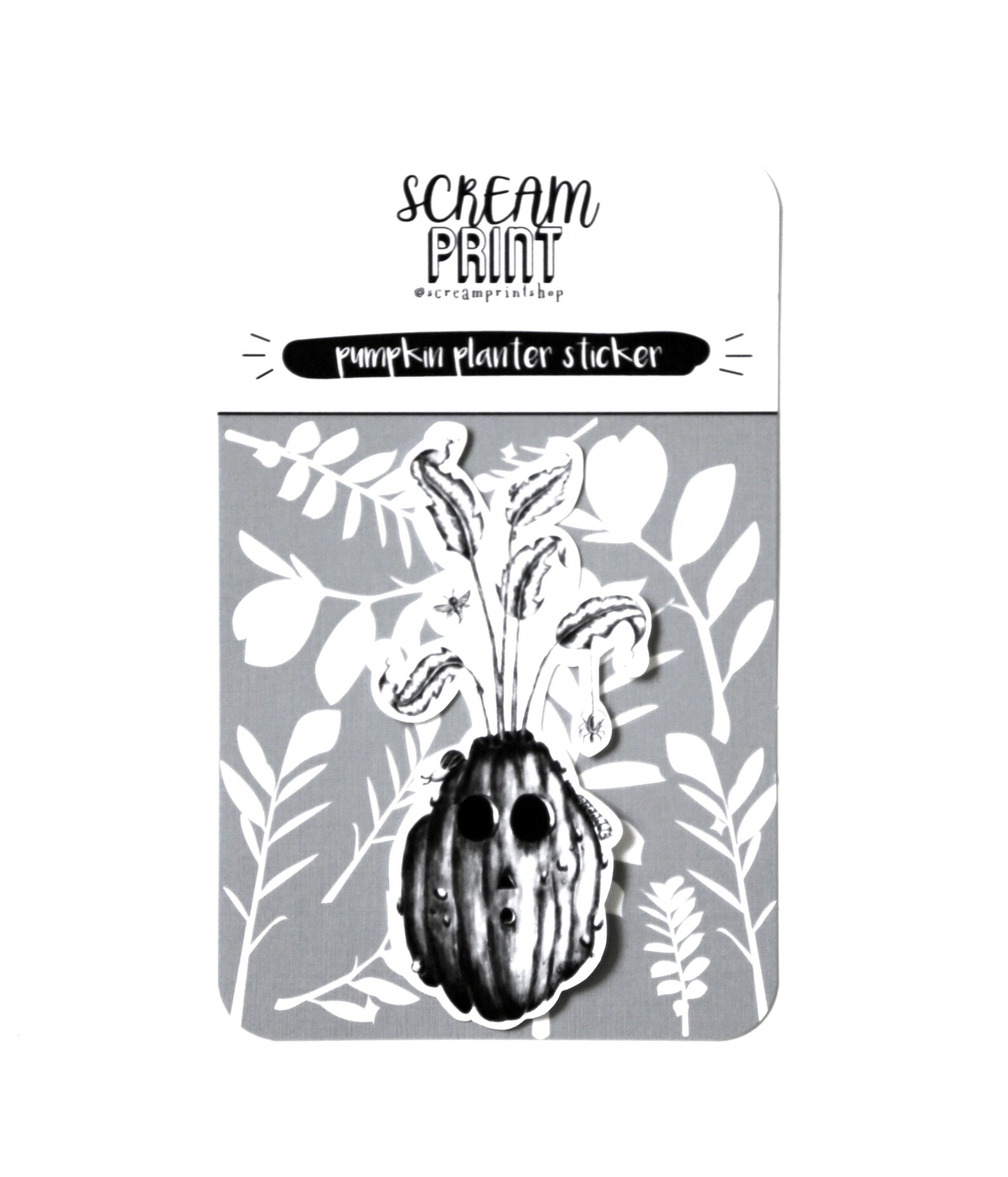 Pumpkin Planter Sticker Pumpkin Sticker Cute Sticker - Etsy