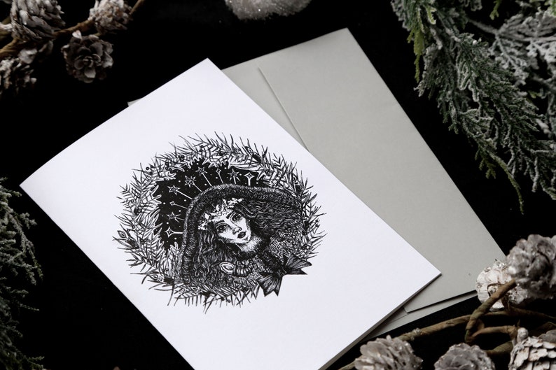 Christmas Spirit Card Ghost of Christmas Present Christmas - Etsy