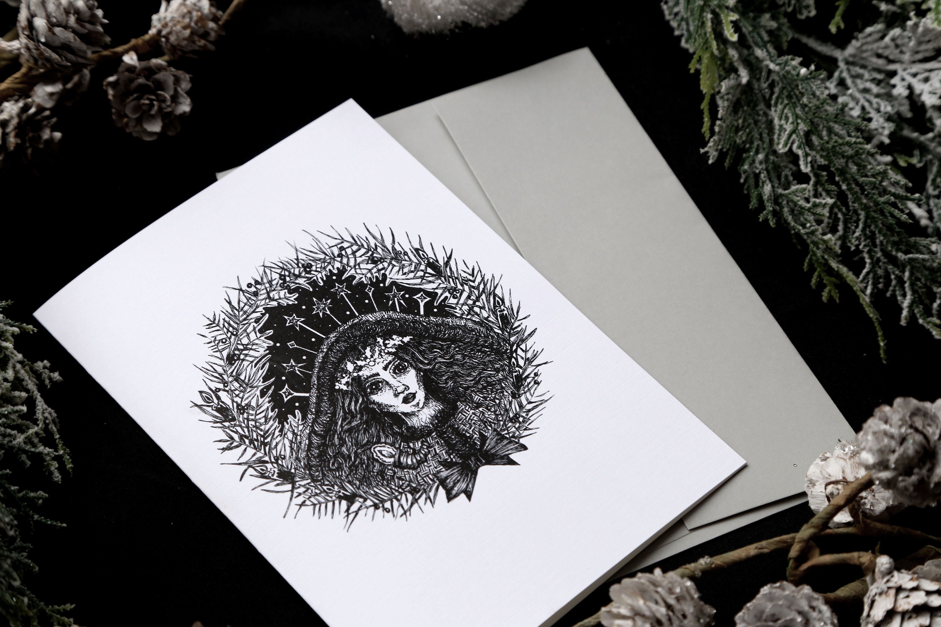 Christmas Spirit Card Ghost of Christmas Present Christmas - Etsy