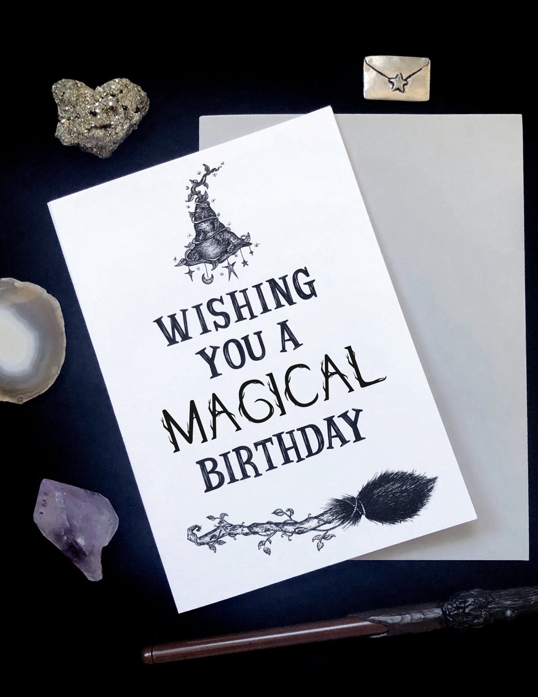 Magical Birthday Card, Witchy Card, Birthday Card, Magic Card ...