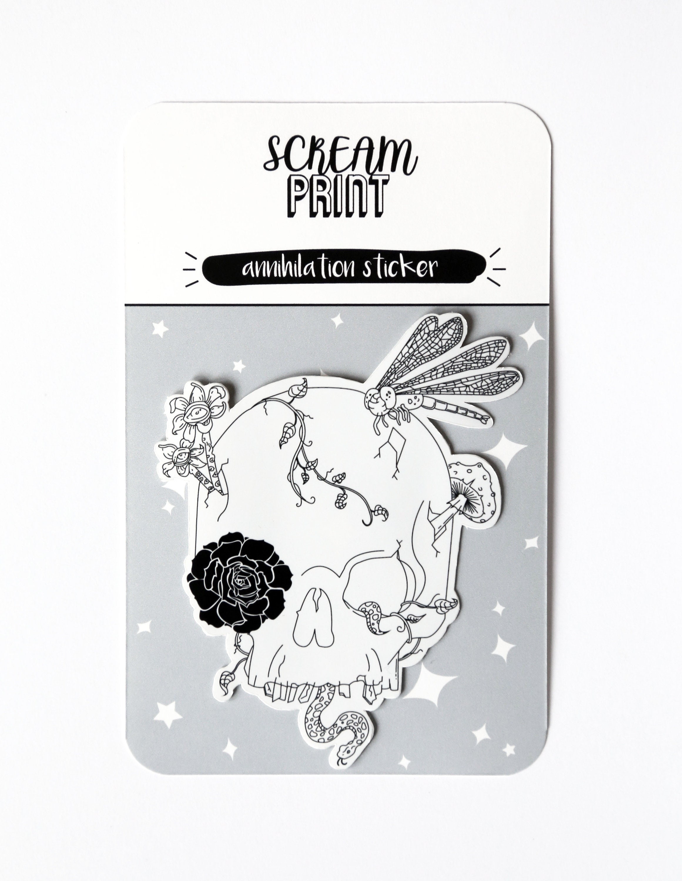 Nature Skull Sticker Annihilation Skull Anatomy Sticker | Etsy