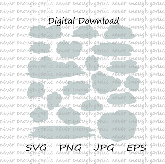 Cloud Svg Clouds Svg Cloud Svg Spring Grey Cloud - Etsy