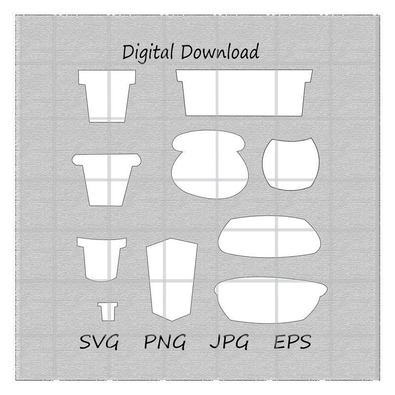 Flower Pot Decals - Etsy