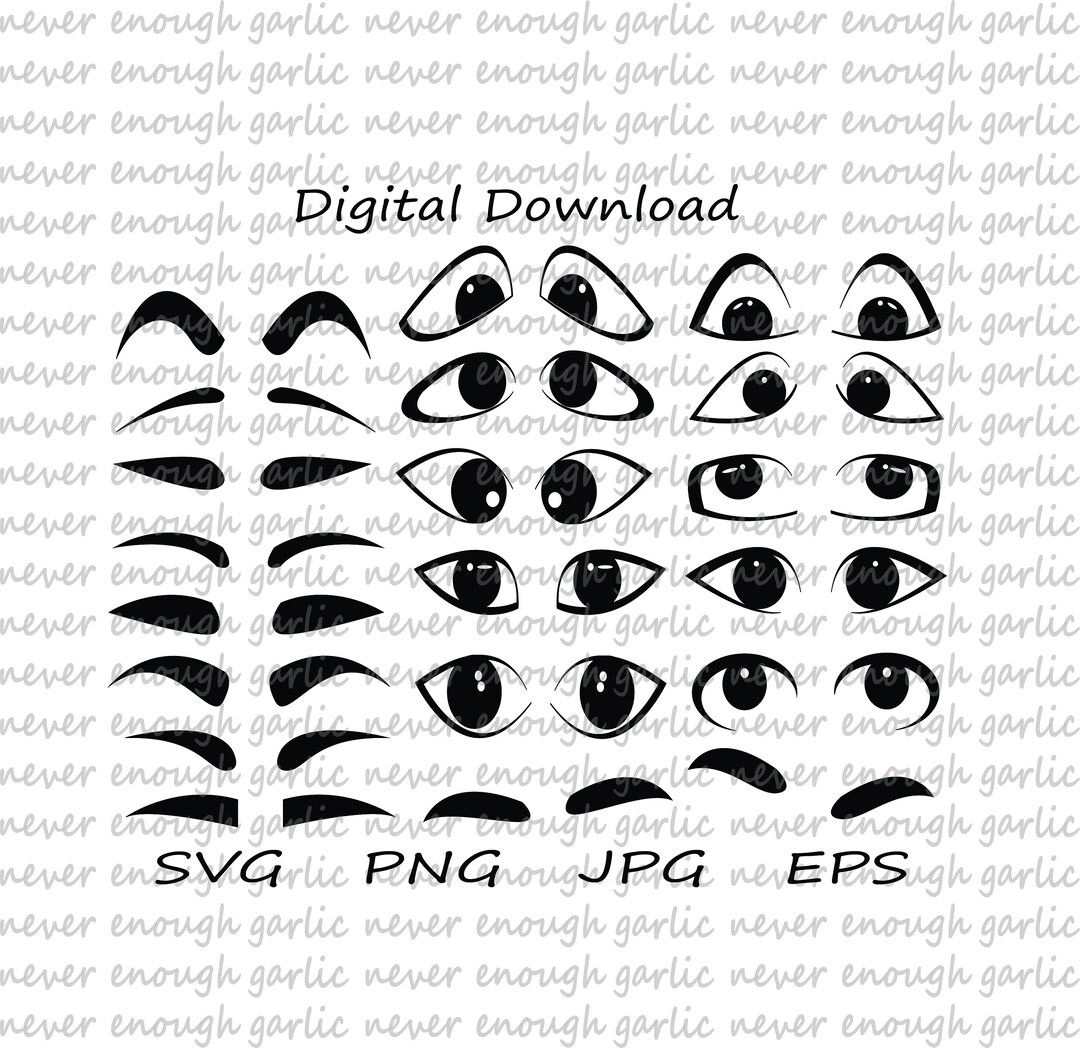 Eye, Eye Svg, Eye Svg File, Eyebrows Svg, Eyes, Cutting Machine ...