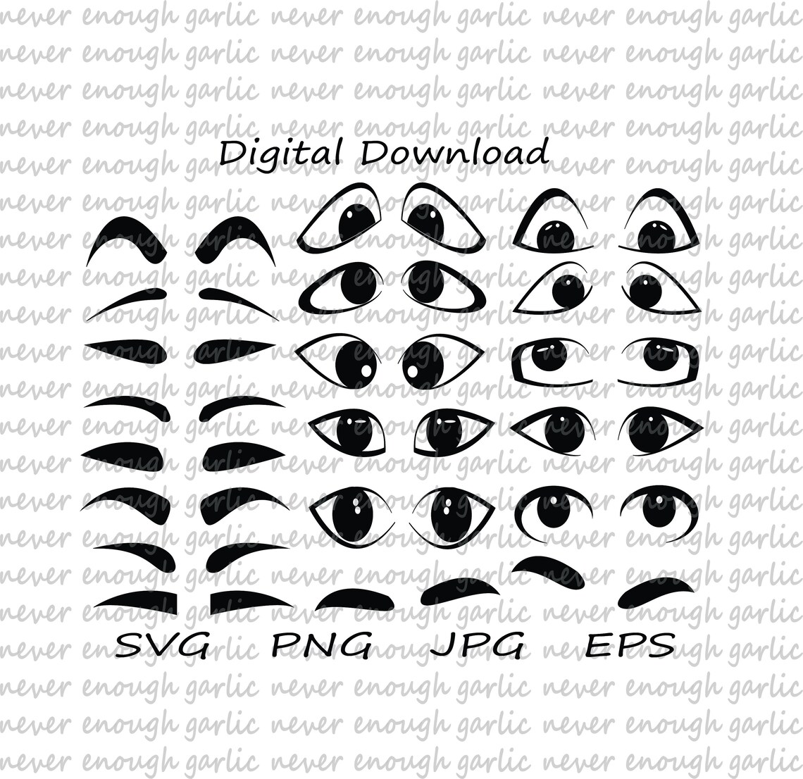 Eye, Eye Svg, Eye Svg File, Eyebrows Svg, Eyes, Cutting Machine ...